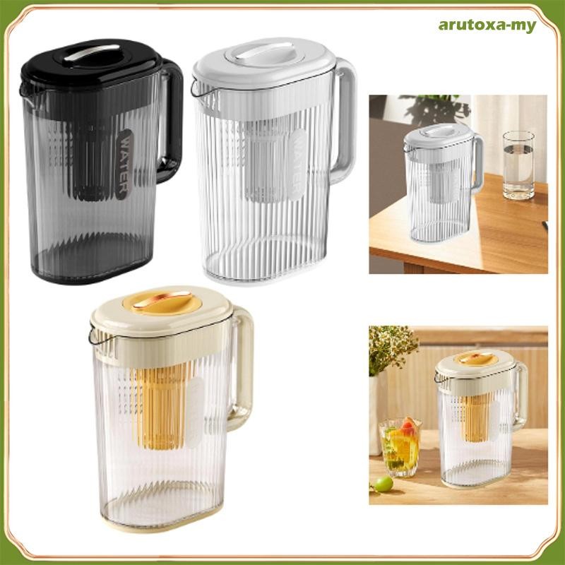 [ArutoxaMY] Water Pitcher Beverage Jug Fridge with Lid Fruit Infuser ...