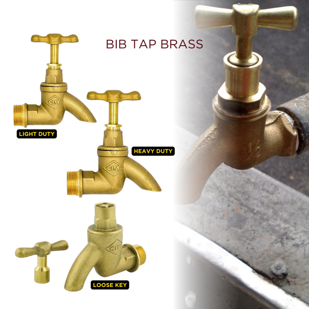 Bib Brass Tap Light Duty L/D Heavy Duty H/D Loose key bib tap - Water ...