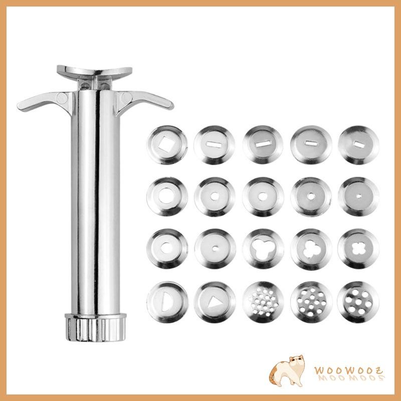 WOOW Clay Extruder Tool Includes 20 Tip Clay Cutter Tool for Sugar ...