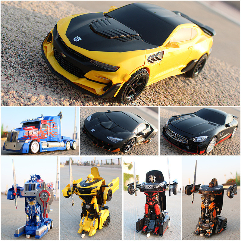 NEWQIDA Transformers Super Large Optimus Prime Bumblebee Remote Control ...