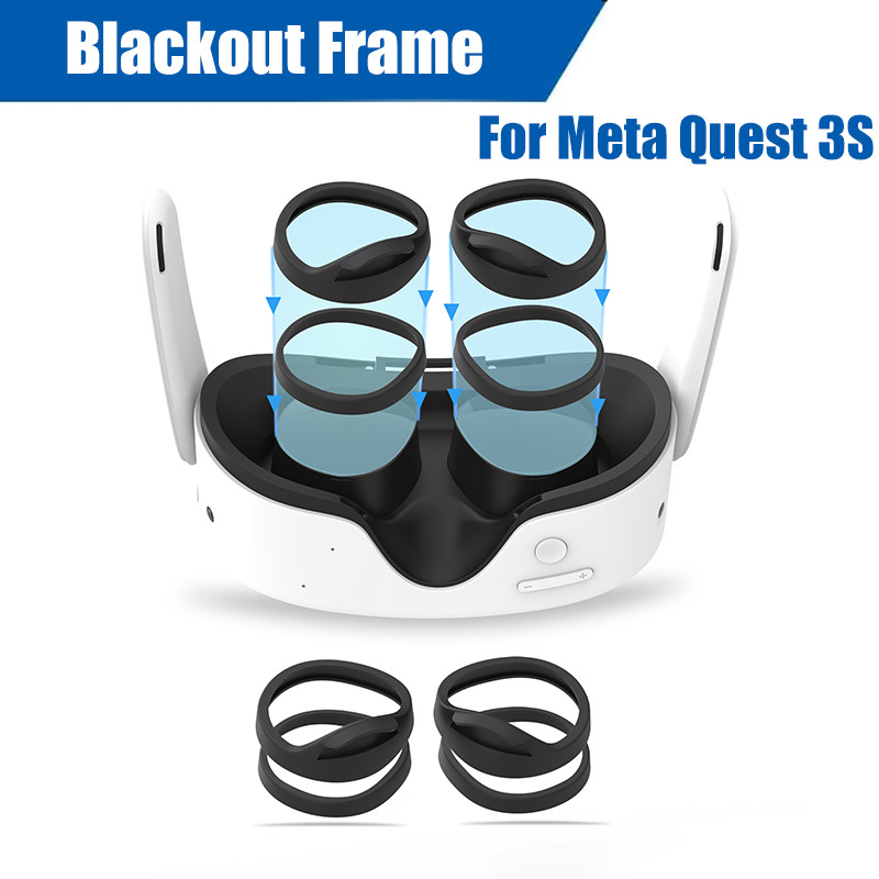 For Oculus Meta Quest 3S VR Lens Blackout Frame Quick Disassemble Clip ...
