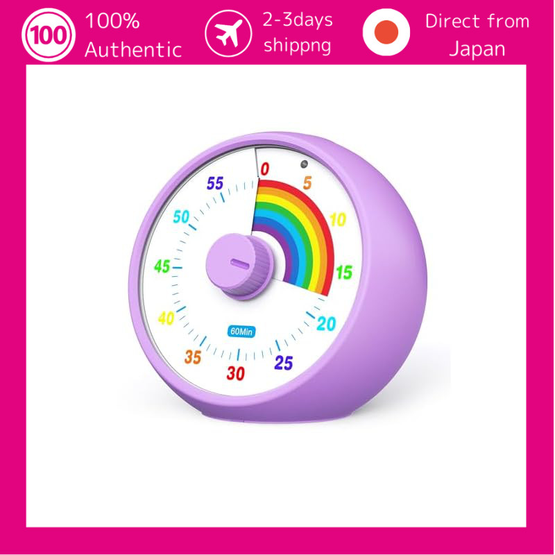 Rainbow Visual Timer for Kids - 60 Minute Countdown Timer for Classroom ...