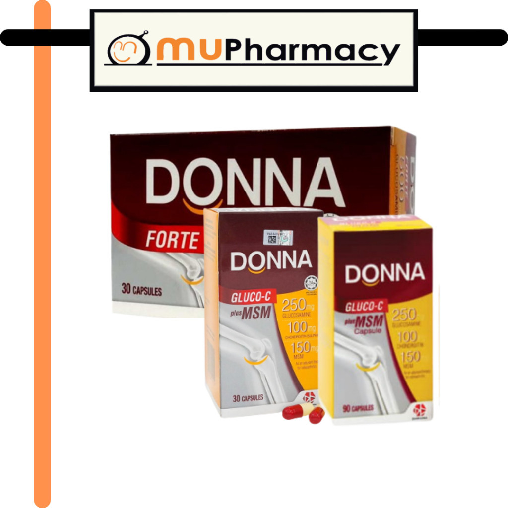 Donna Forte 500mg 30's / Donna Gluco-C plus MSM 30's/ Donna Gluco-C ...
