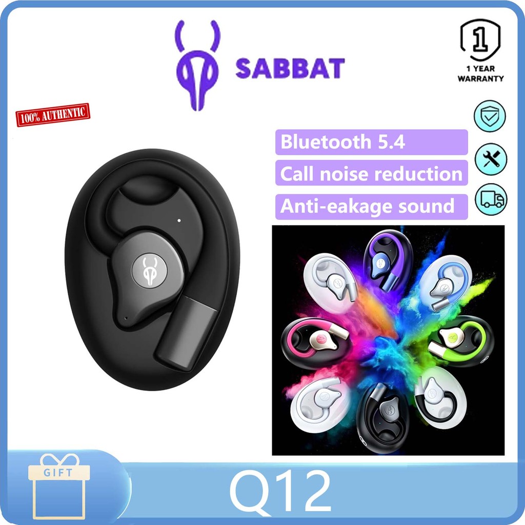 SABBAT Q12 Open Bluetooth headset Hanging ear type earless New sports ...