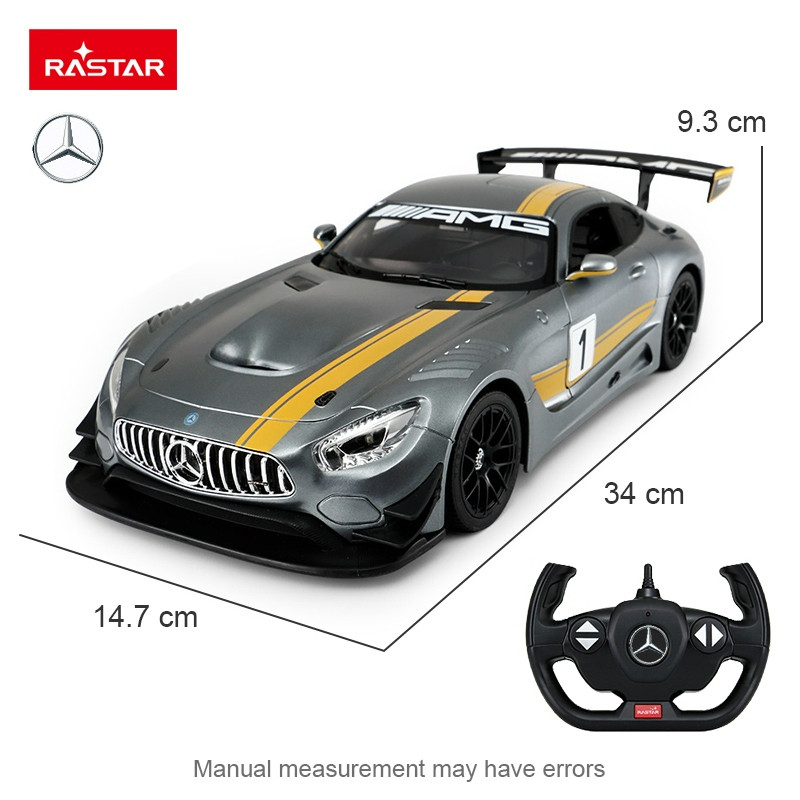 RASTAR Scale 1:14 RC Mercedes-Benz AMG GT3 RASTAR Mercedes Remote ...