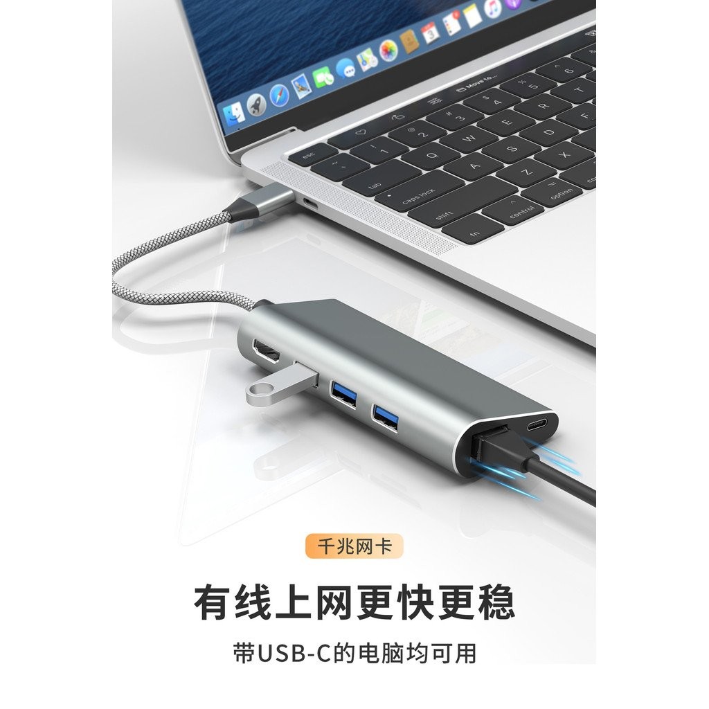 Type c Docking Station usb-c Docking Station with Network Cable Network ...
