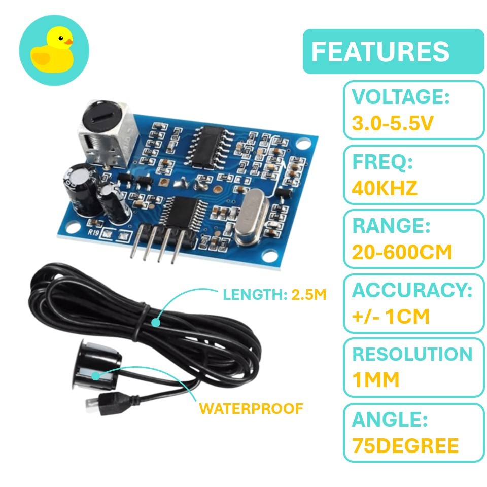 AJ-SR04M Waterproof Ultrasonic Distance Measuring Sensor Module ...