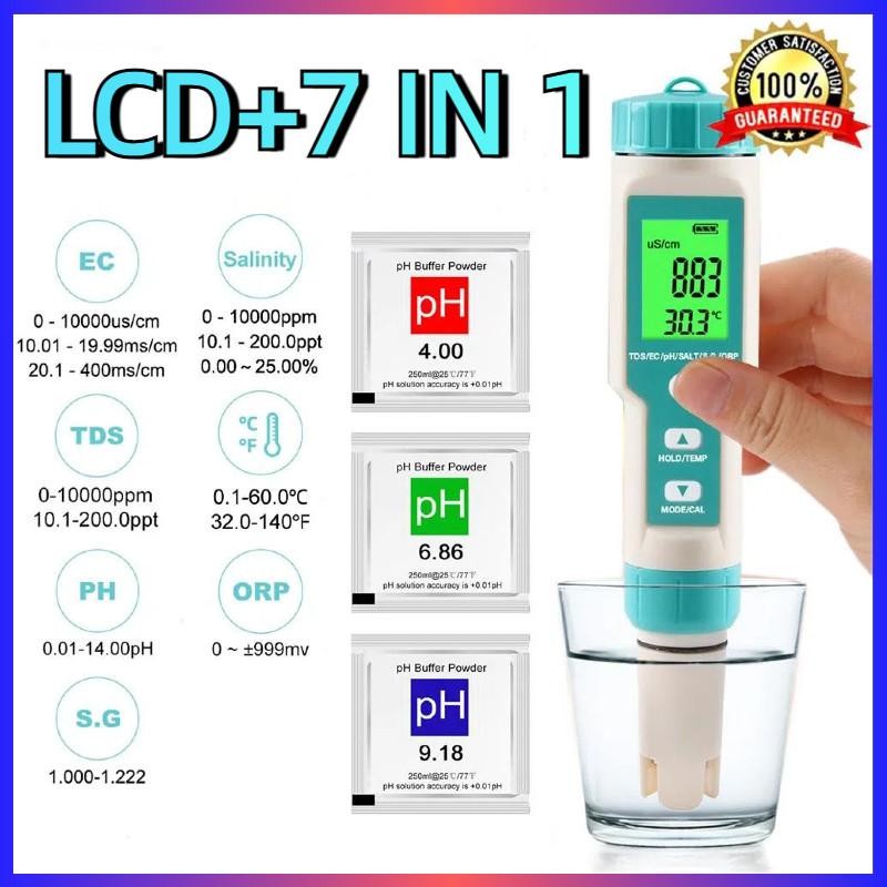 Water quality test pen, measuring water salinity 7 is 1 pH/TDS/EC ...