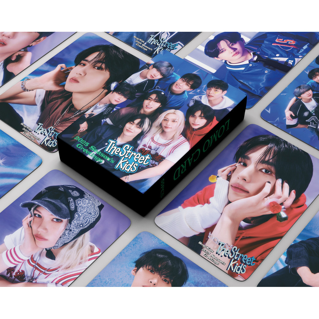 55pcs STRAY KIDS SKZ HOP GIANT Lomo cards YOUR HERO STREET KIDS ATE ...