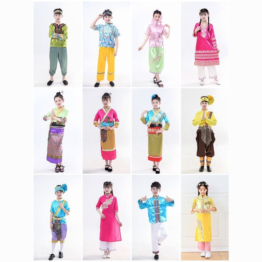 Children Costumes Singapore Southeast Asia Laos Performance Costumes 11 ...