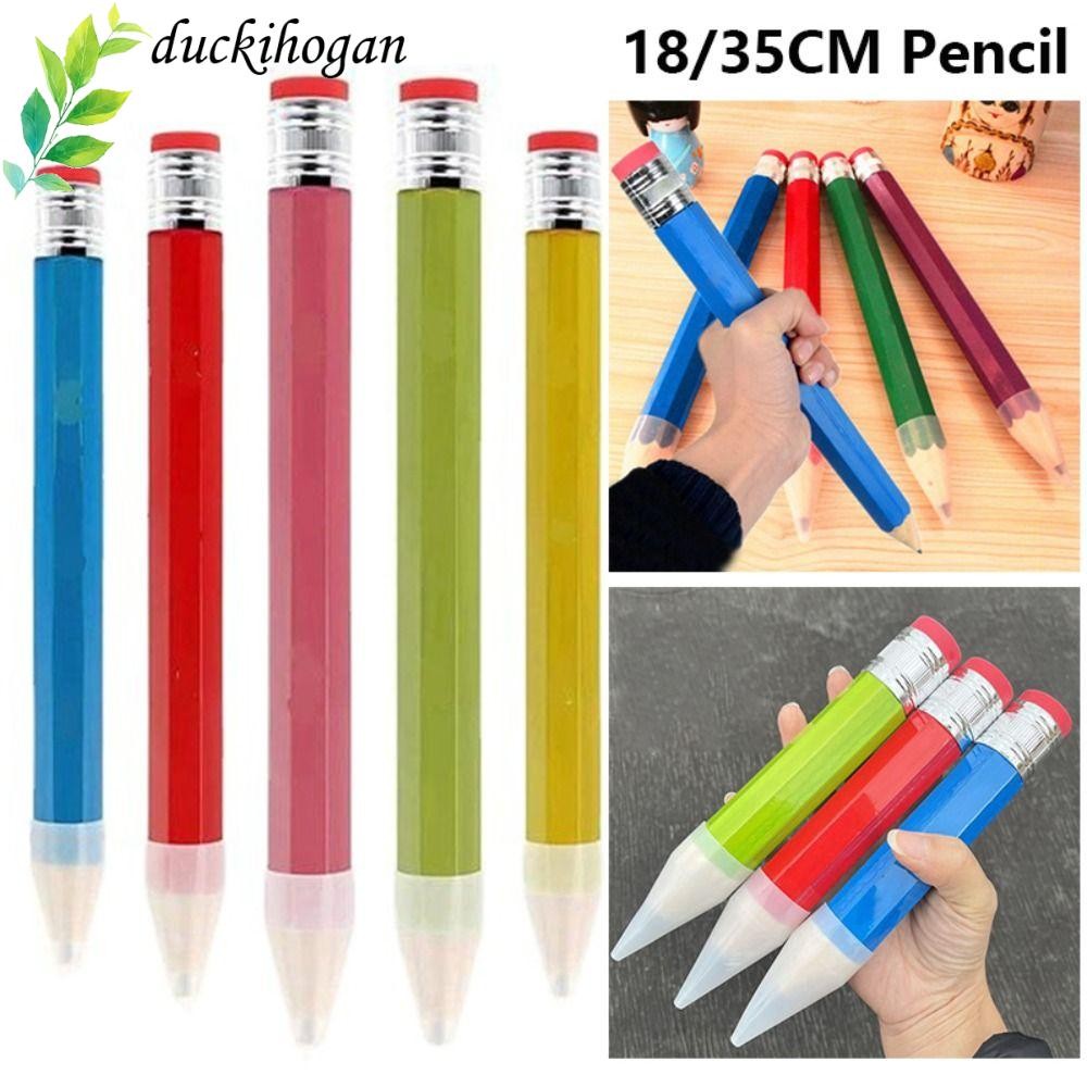 DUCKIHOGAN Giant Pencil, 18/35CM Wooden Big Pencil, Fashion With Eraser ...