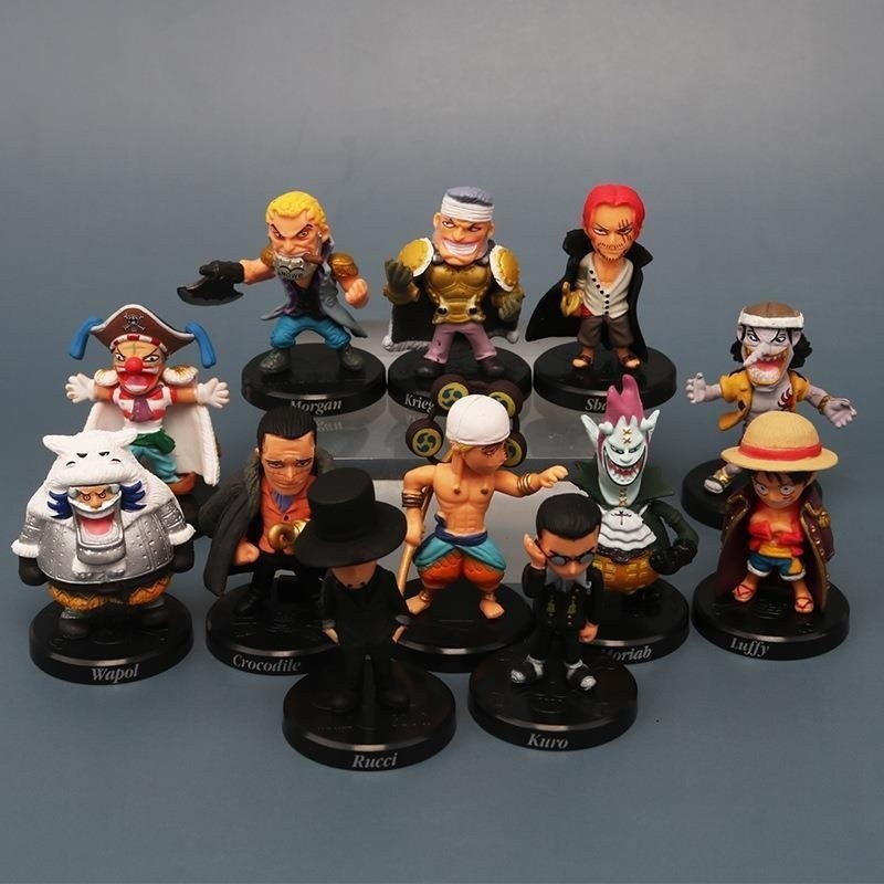 12Mini One Piece Hand-Made Luffy Red Hair Baki Moonlight Molia Doll ...