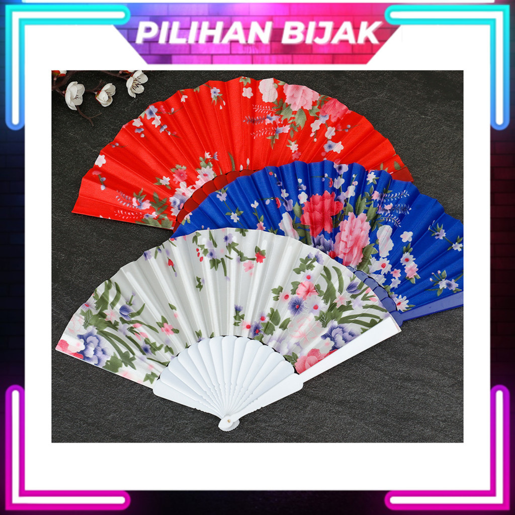 1pc Peacock Rose Lace Hand Fan Kipas Tangan Lipat Tarian-Floral Fold ...