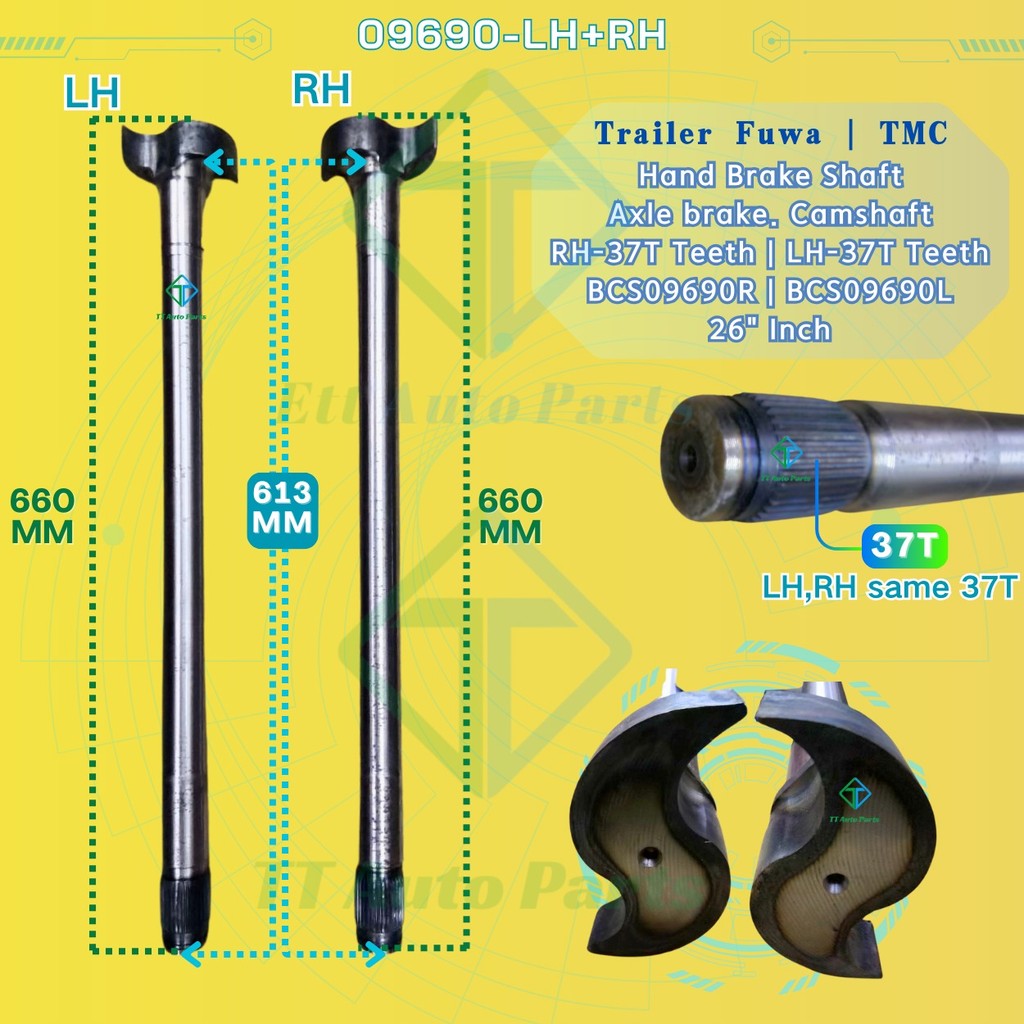 Axle Brake / Camshaft / Aci Sesondol / Hand Brake Shaft (26" Inci ...