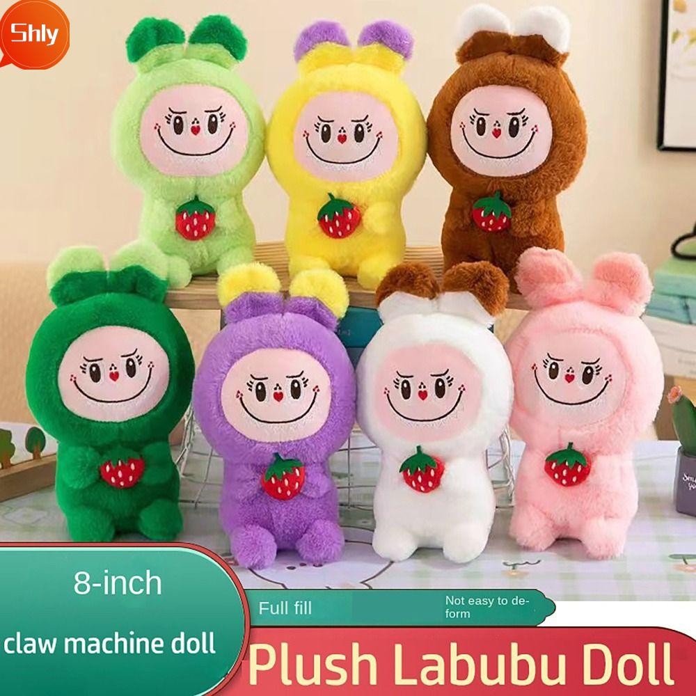 SHLY Labubu Labubu Doll, 8inch Strawberry Guitar Claw|Doll, Trendy ...