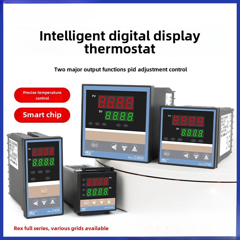 Thermostat REX-C100-C700 Temperature Controller Digital Display Intelligent Automatic Thermostat ...