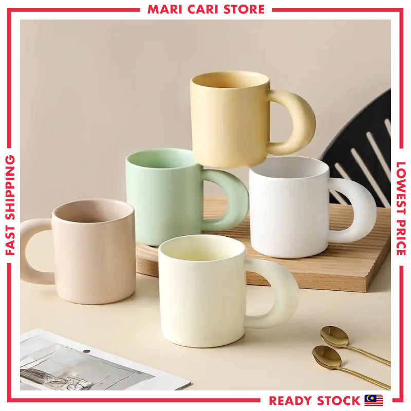 Coffee Mug Ceramic Insta Style Pastel Colour With Fat Handle Photogenic ...