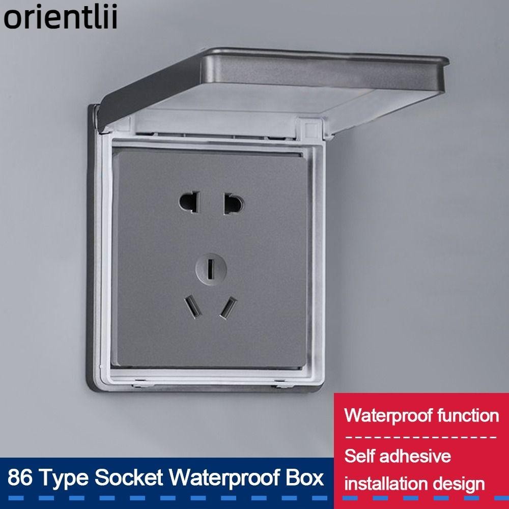 ORIENTLIIY Switch Protective Cover, Wall-mounted 86 Type Socket ...