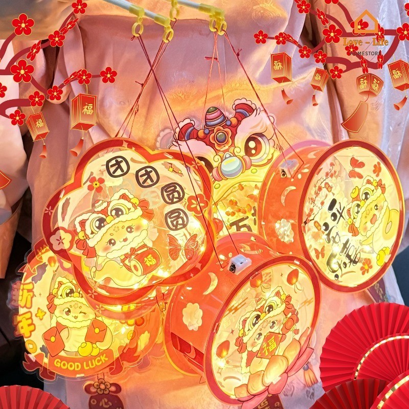 2025 The Year of Snake Handheld Lantern - Spring Festival Handmade ...