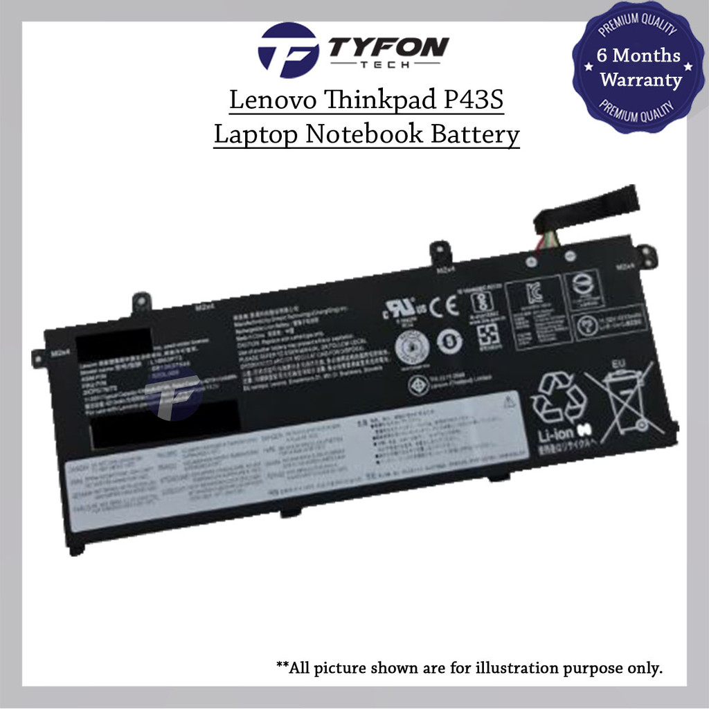 Lenovo Thinkpad P43S/T14 GEN 2/T490/T495 Compatible Laptop Battery L18M3P73 | Shopee Malaysia