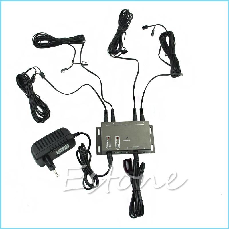 RUN IR Infrared Remote Control Repeater Extender Kit 8 Emitters with 1 ...