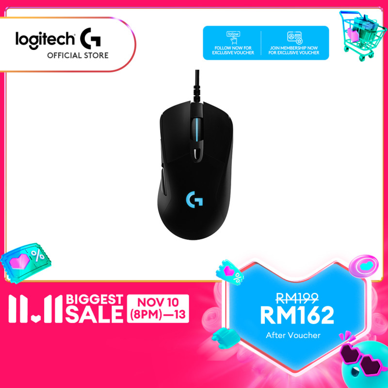 Logitech G403 Hero Wired Gaming Mouse, Hero 25K Sensor, 25,600 DPI, RGB ...