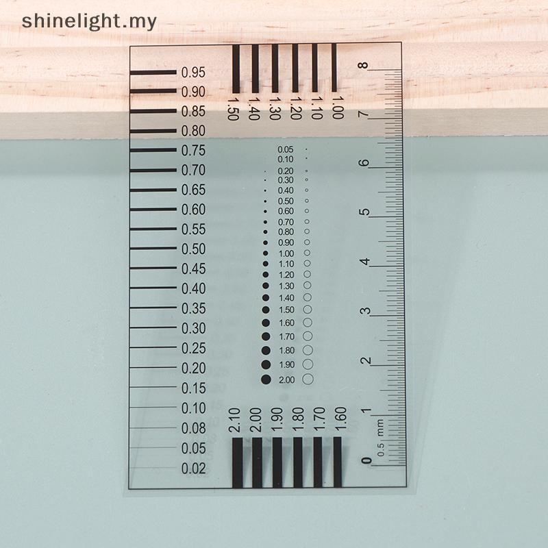 [Shinelight] Measuring Pass Badge Gauge Stain Card Point Gauge Wire ...