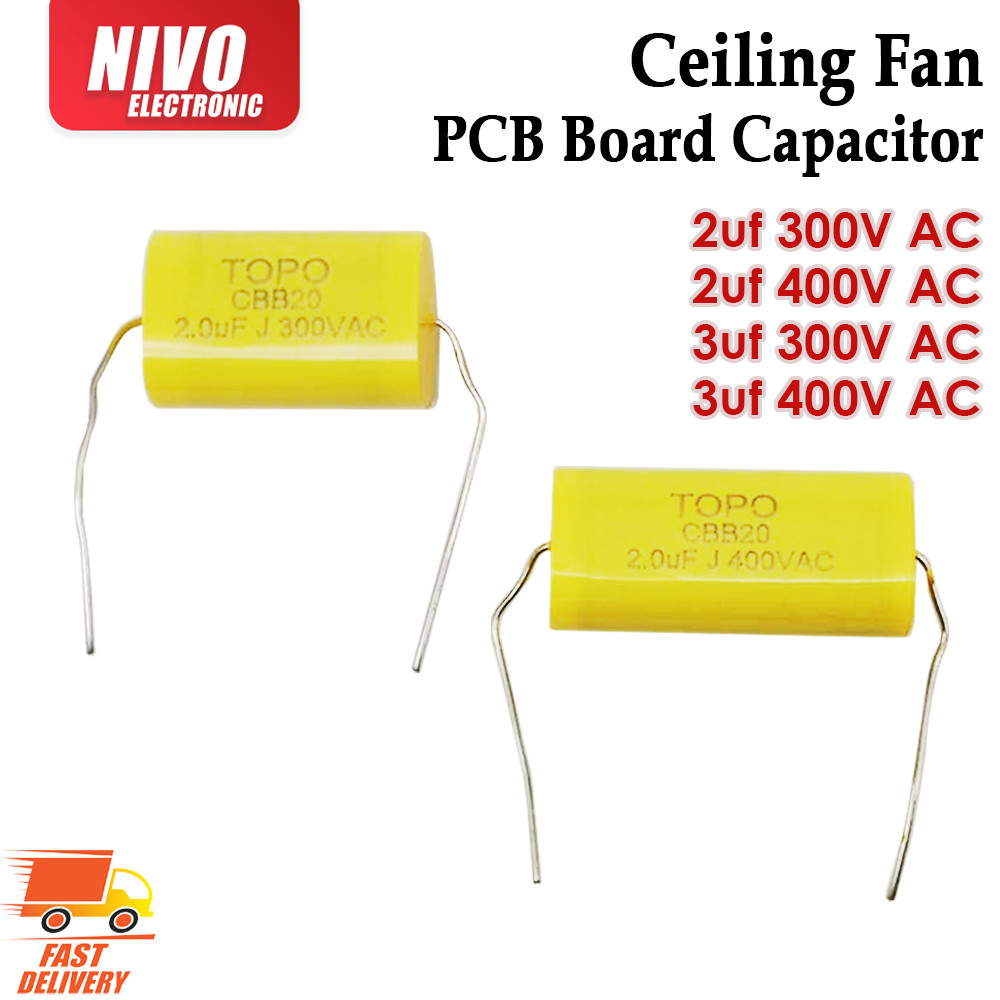 2Pin 2.0UF 300VAC / 2.0UF 400VAC / 3.0UF 300VAC / 3.0UF 400VAC Ceiling ...