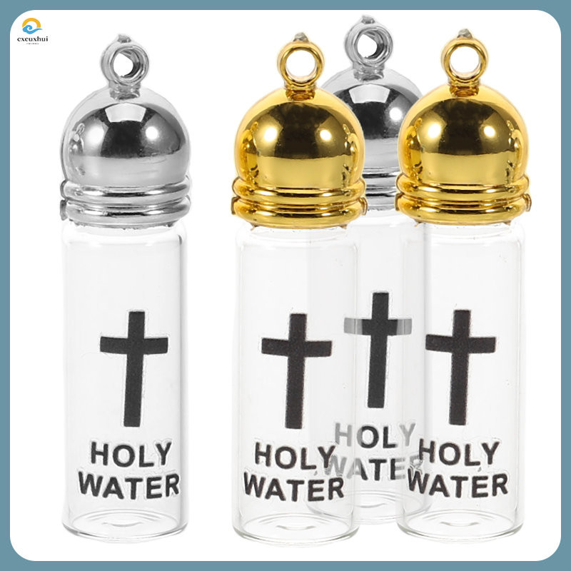 4pcs Glass Holy Water Bottles For Christian Baptism Religious ...