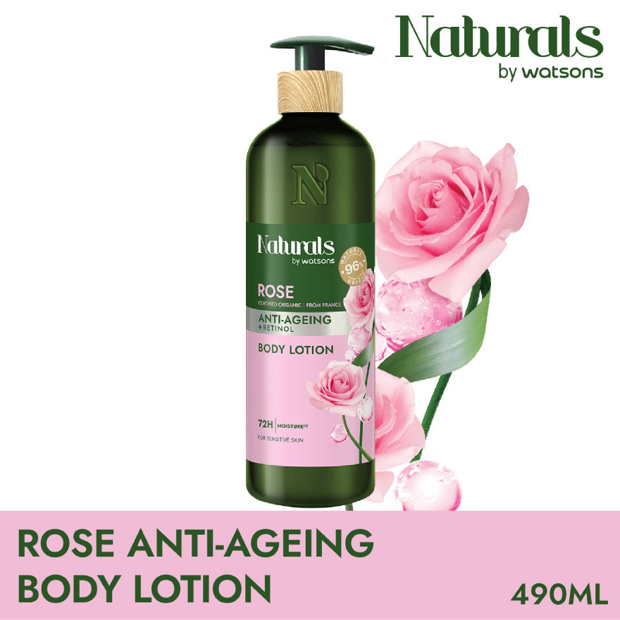 NATURALS BY WATSONS Rose Anti-ageing Body Lotion 490ml | Shopee Malaysia