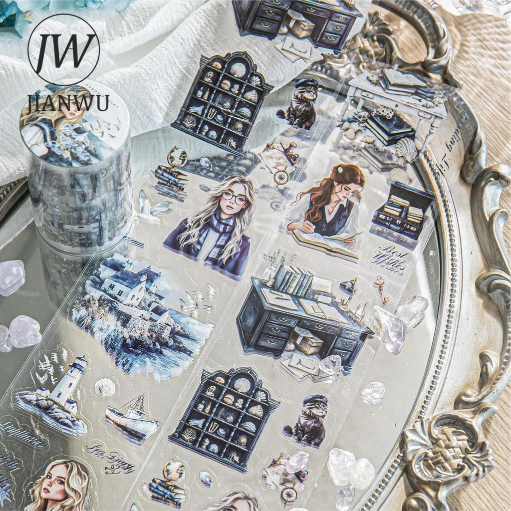 JIANWU 60mm*200cm Girl's Academy Series Vintage Character Castle ...