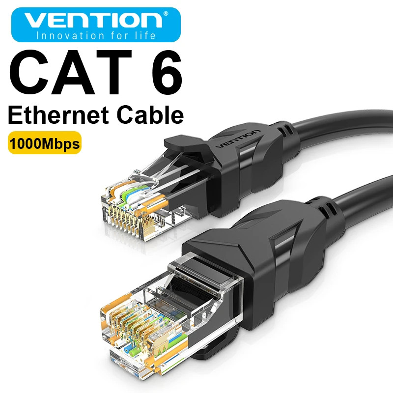 Vention Ethernet Cable Cat6 Gigabit High Speed 1000Mbps Internet Cable ...