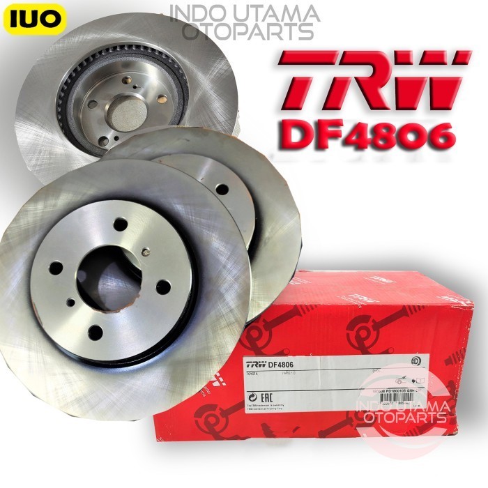 New Vios 2007-2013 Disc Brake Disc (2pc) Disc Brake TRW DF4806 43512 ...