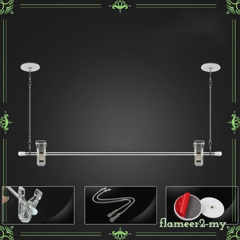 [FlameerdbMY] Ceiling Sign Hanger Banner Hanger Rod Ceiling Sign Holder ...
