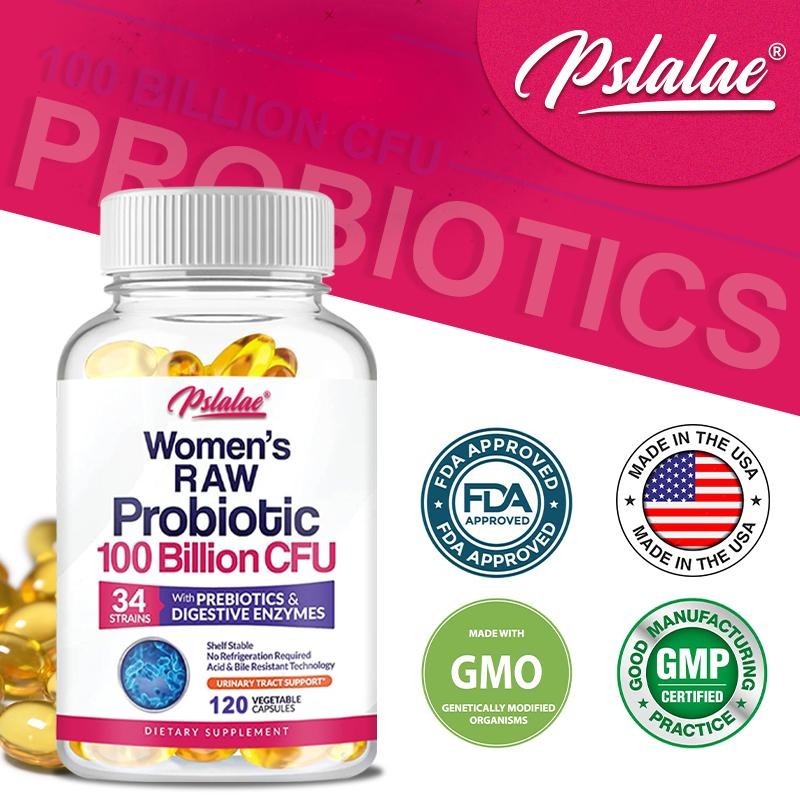 Probiotik & Enzim Pencernaan, Suplemen Diet, Sokongan untuk Dewasa ...