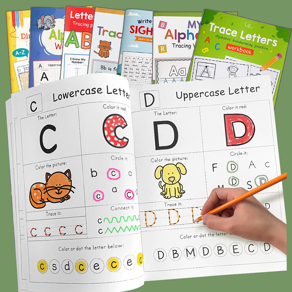 Educational ABC Tracing Workbook for Kids - Preschool Educational ...