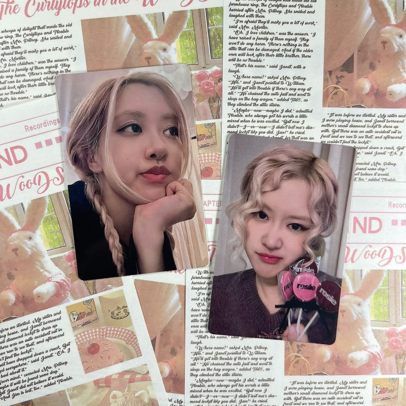 Rosie Always Entertainment lucky draw Special Card ROSE Photo Card BLACKPINK Genuine Version ...