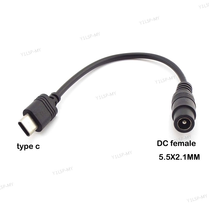 DC Type-c Female To 5.5*2.1 Female Cables 5521 Power Jack DC Power ...