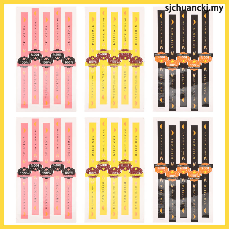 Stickers Bread Food Labels Adhesive Package Gift Box Party Supplies ...