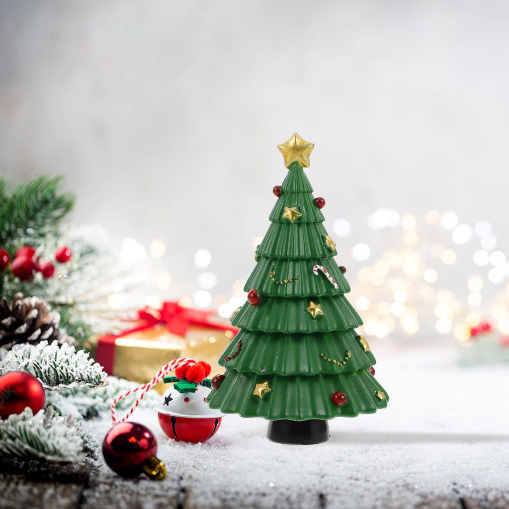 Miniature Christmas Tree Decor Mini Winter Snow Trees Christmas Tree ...