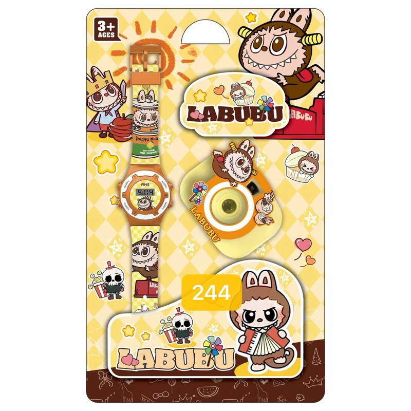 The Monsters Labubu Watch Gift Set Cartoon Kids Watches Jam Kuromi ...