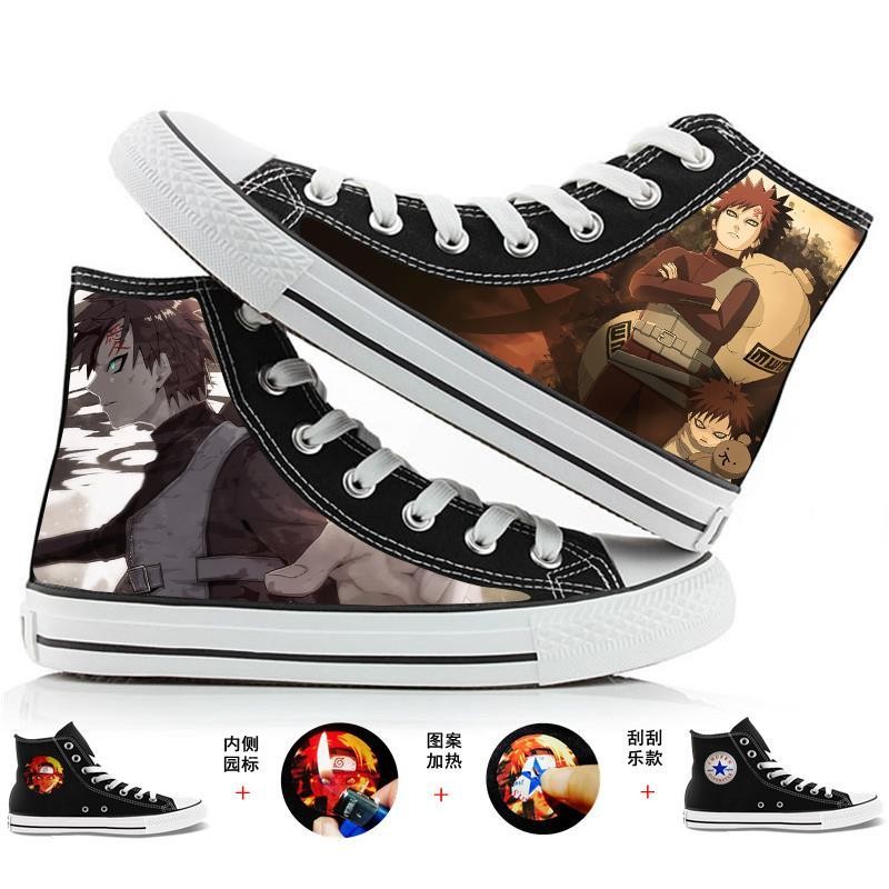 [Hot-selling] Naruto Naruto Sasuke Japanese Graffiti Print High-top ...