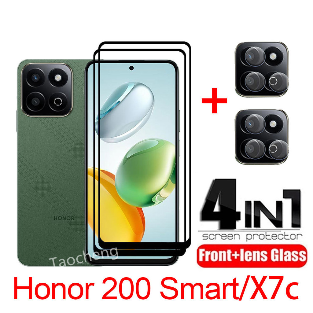 4 in 1 Tempered Glass Film For Honor 200 Smart X7c Honor200Smart ...