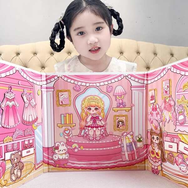 buku magnet kuromi magnetic sticker book Buku Senyap Magnetik Baru ...