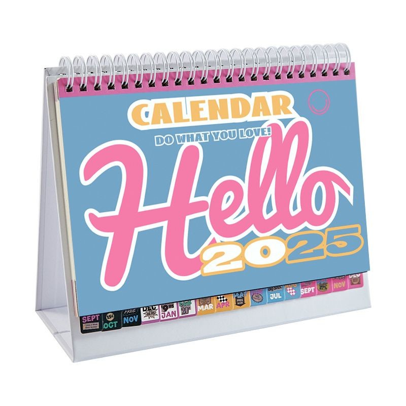 [Ready Stock] 2025 Calendar American Retro Desk Calendar Creative ...