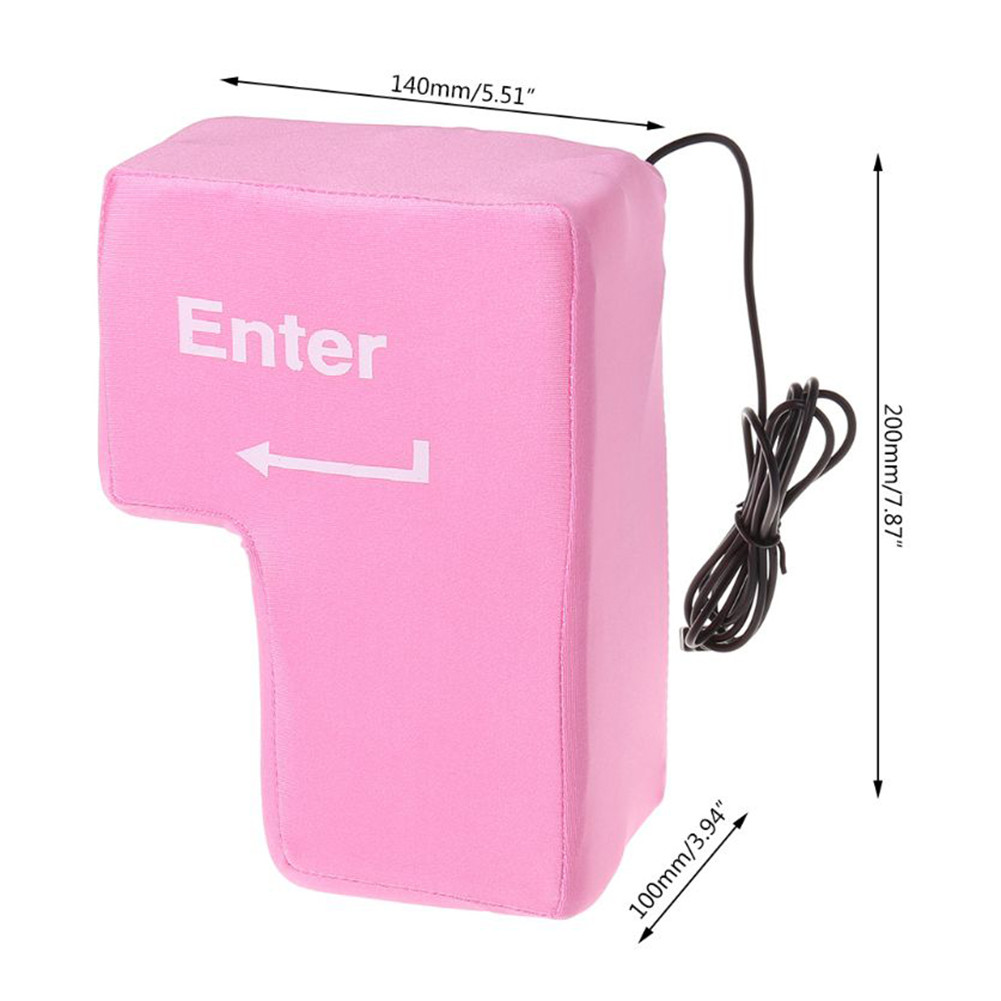 Anti-Stress Computer Huge Enter Key Big Giant USB Keyboard Vent Button Key | Shopee Malaysia