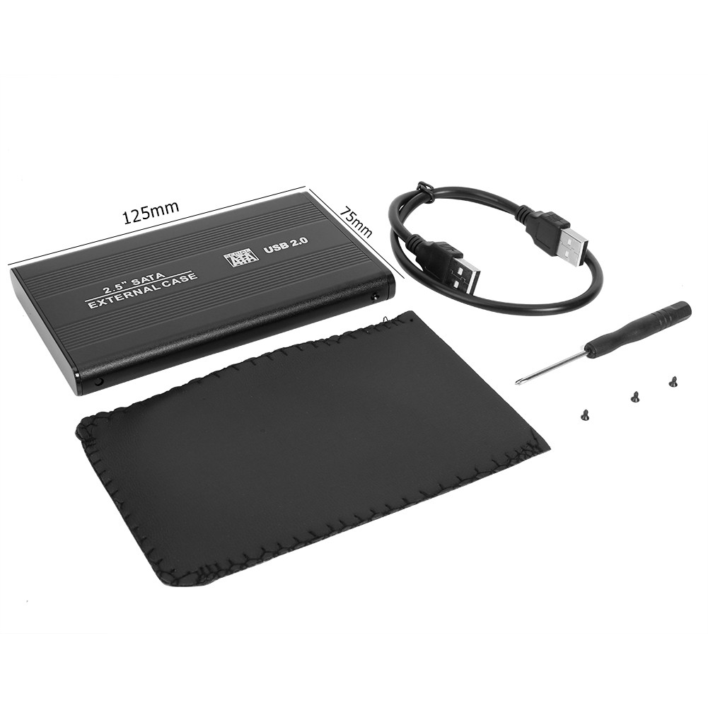 2.5 inch USB 2.0 to SATA HDD Case External 480Mbps SSD Hard Drive ...