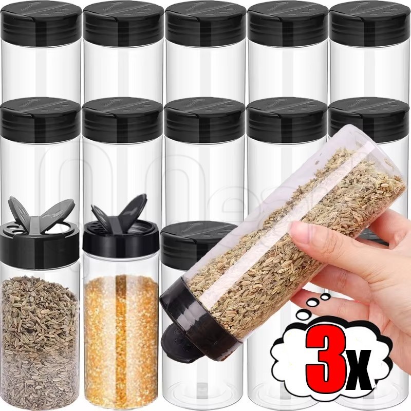 Portable Plastic Butterfly Lid Seasoning Box - Multi-size Double-turn ...