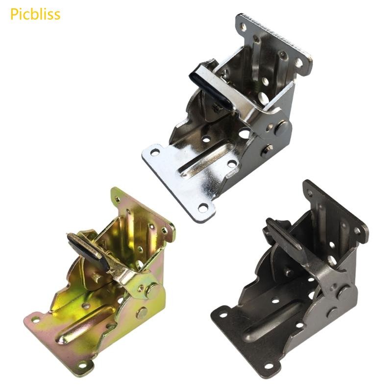 Picbliss 4Pcs 90 Degrees Folding Table Chair Leg Brackets Hinge Self ...