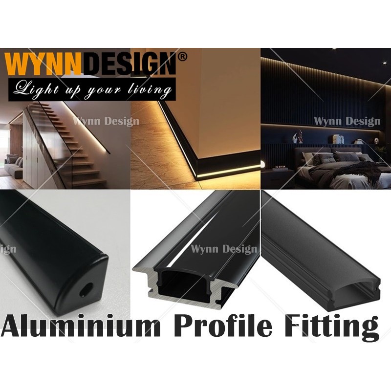100cm (1meter) U/V/YW Style Aluminium Profile Fitting Channel Holder ...